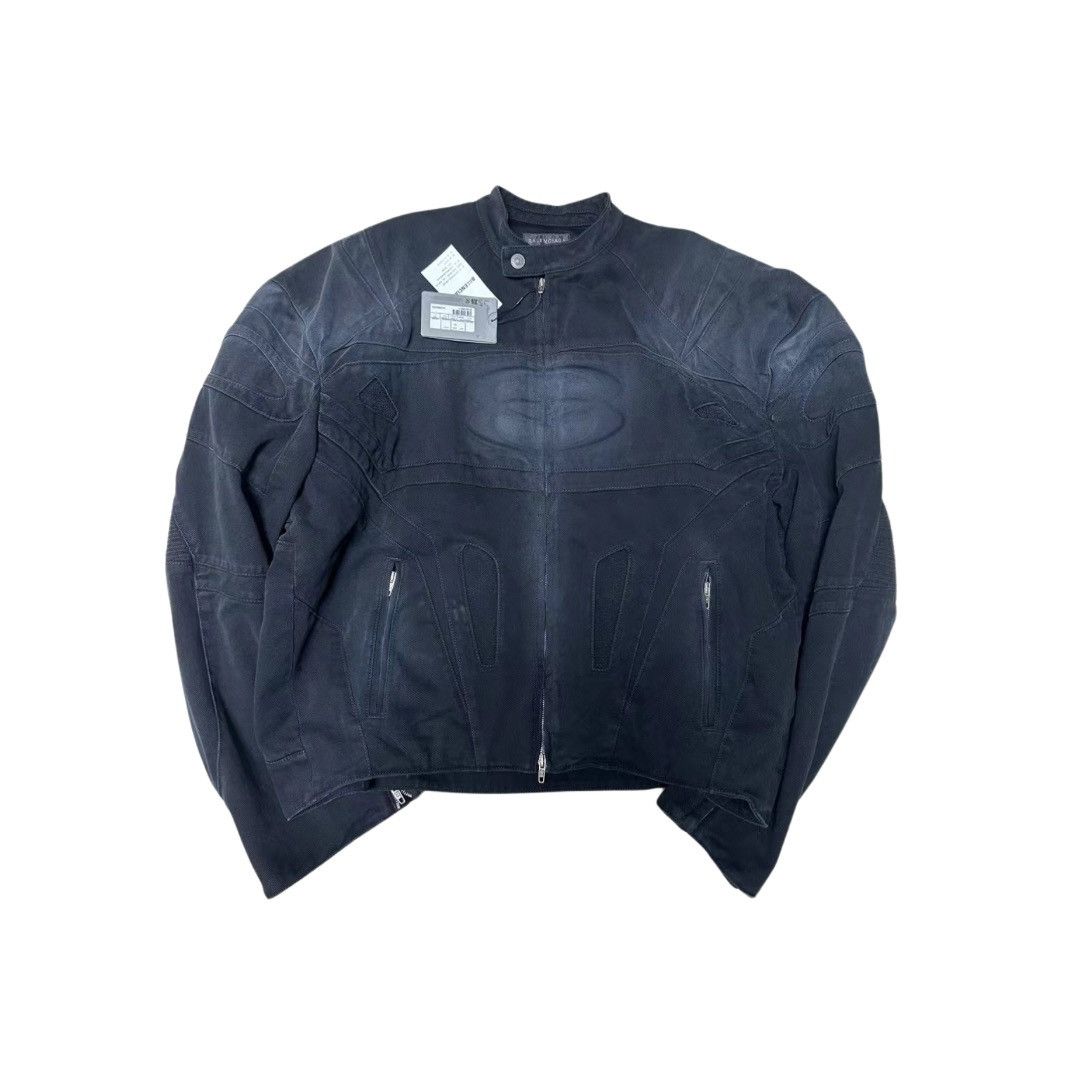 Balenciaga Balenciaga Racer Jacket in Black Denim | Grailed
