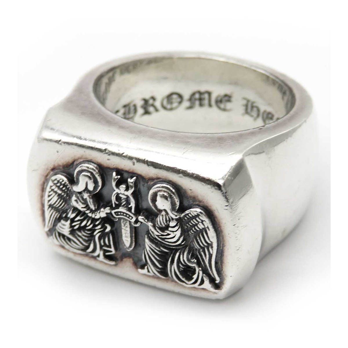 Chrome Hearts Chrome Hearts Big PJ Angel Ring - Size 8 | Grailed
