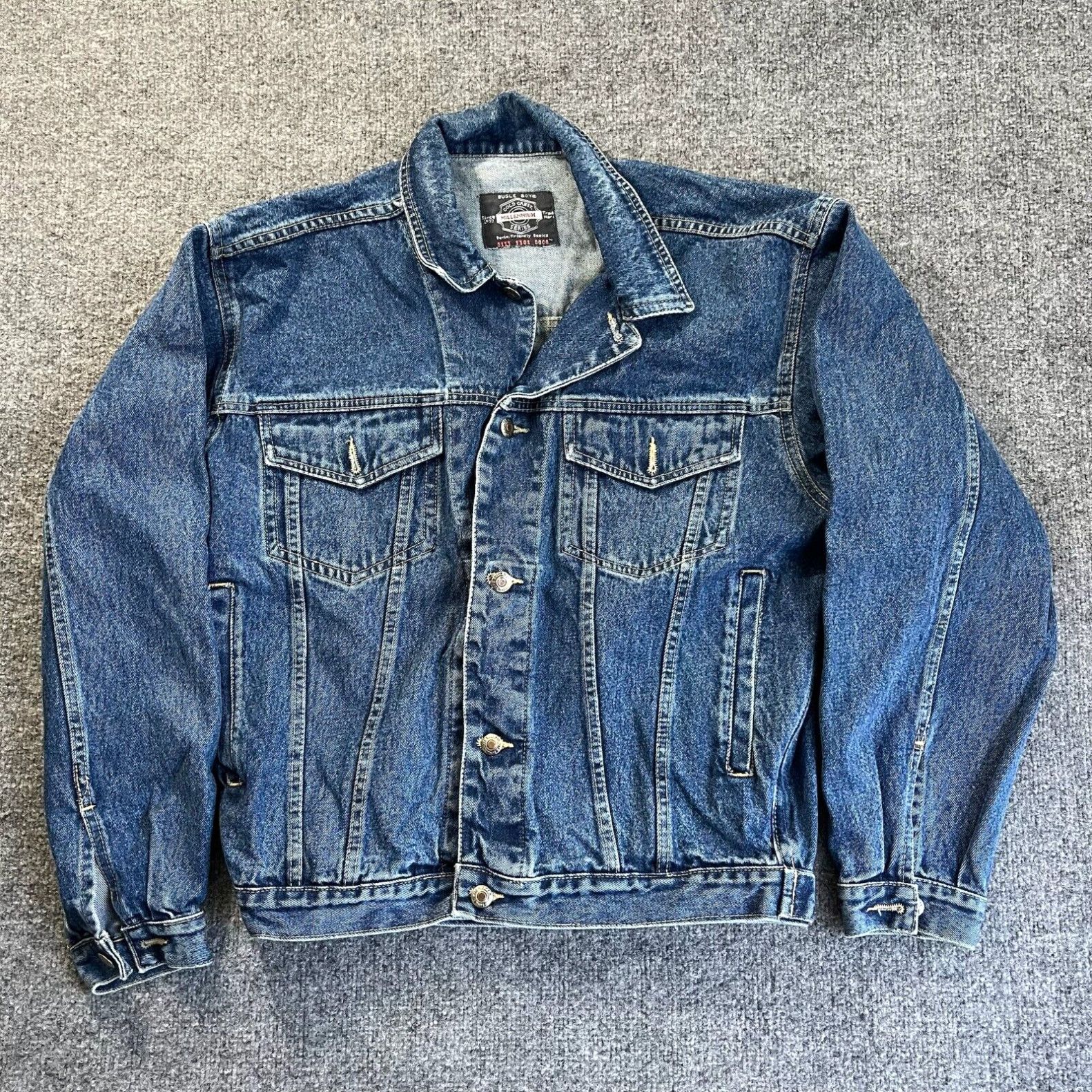 Bugle Boy Vintage Bugle Boy Heavyweight Trucker Biker Jean Jacket ...