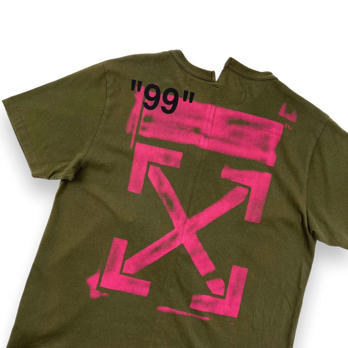 Off-White Off-White Impressionism Arrows Khaki T Shirt | Grailed