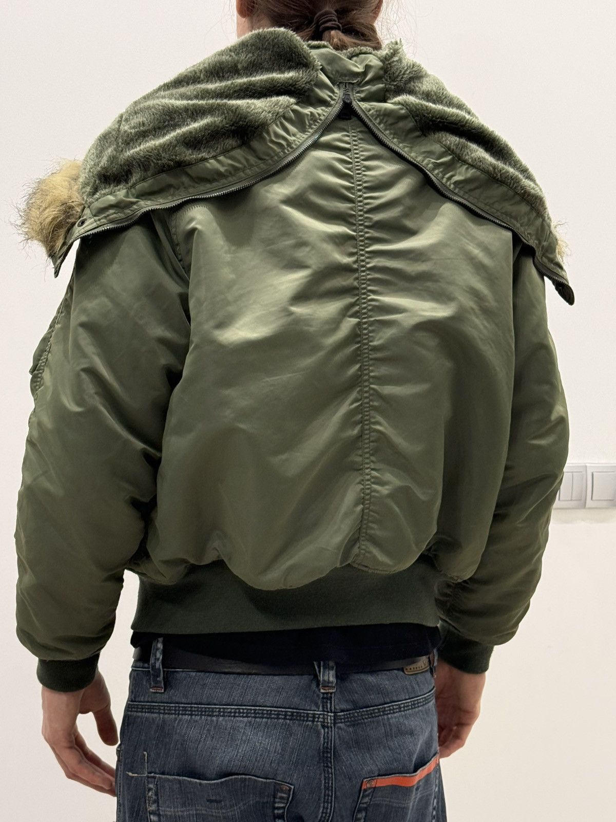 Number (N)ine Vintage Mil-Tec Faux Fur Military Alaska Bomber Jacket ...