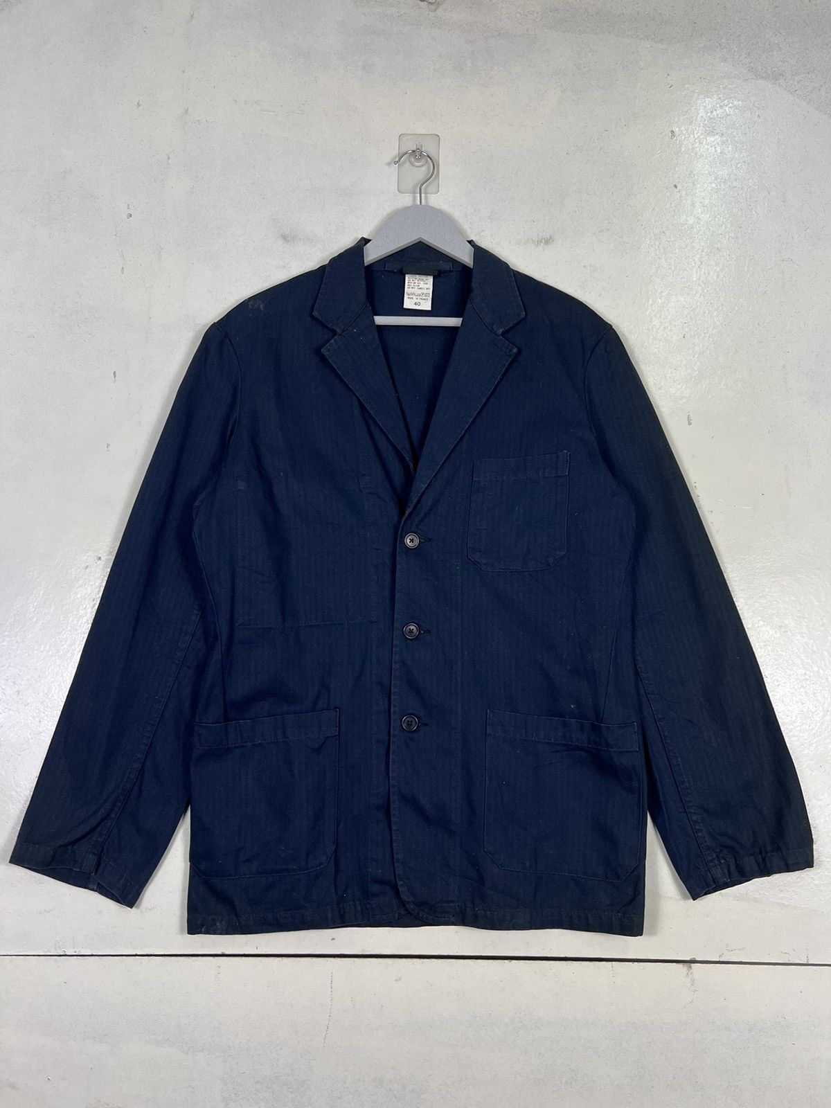 Vetra 🔥 VINTAGE VETRA HBT INDIGO CHORE JACKET MADE IN FRANCE | Grailed