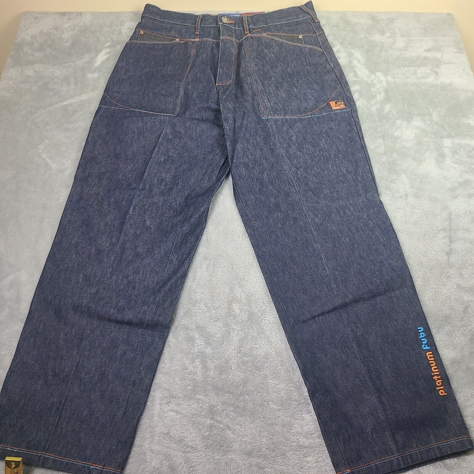 Fubu × Streetwear Platinum Fubu Fat Albert Embroidered Jorts | Grailed