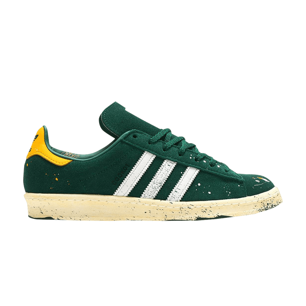 Adidas COOK x Campus 80 Paint Splatter - Dark Green | Grailed