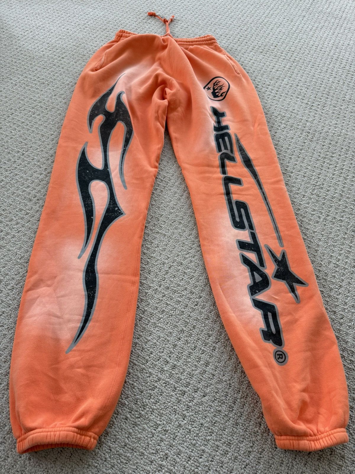 HELLSTAR × Streetwear Hellstar Orange Sweatpants | Grailed