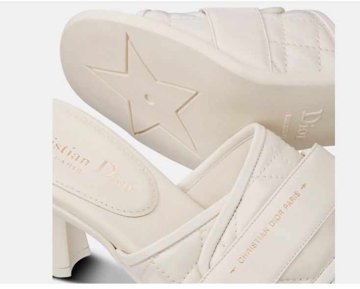 Dior o1w1db11024 Evolution Heeled Slides in White | Grailed