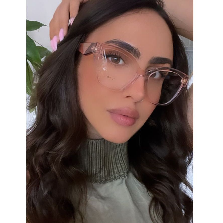 Prada NEW Prada PR20V Eyeglasses Frames in Peach Pink Transparent | Grailed