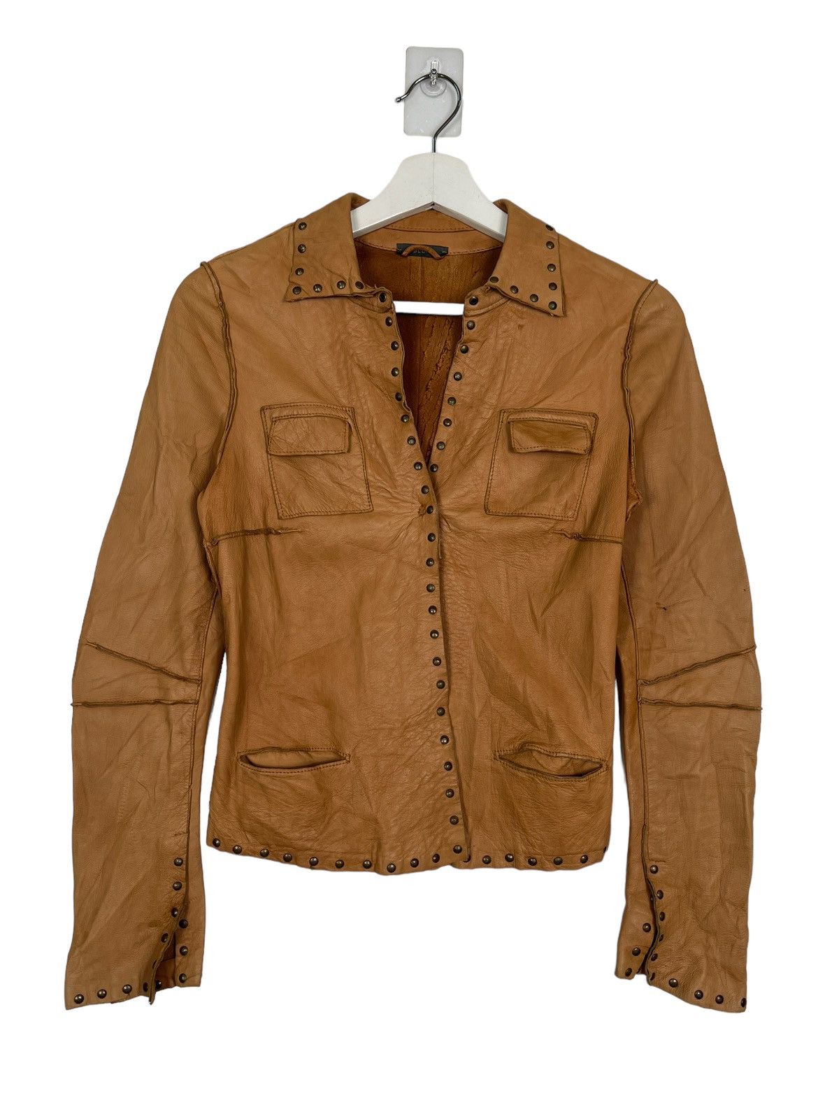 Designer 🔥 BLUR LEATHER JACKET MADE IN ITALY | Grailed