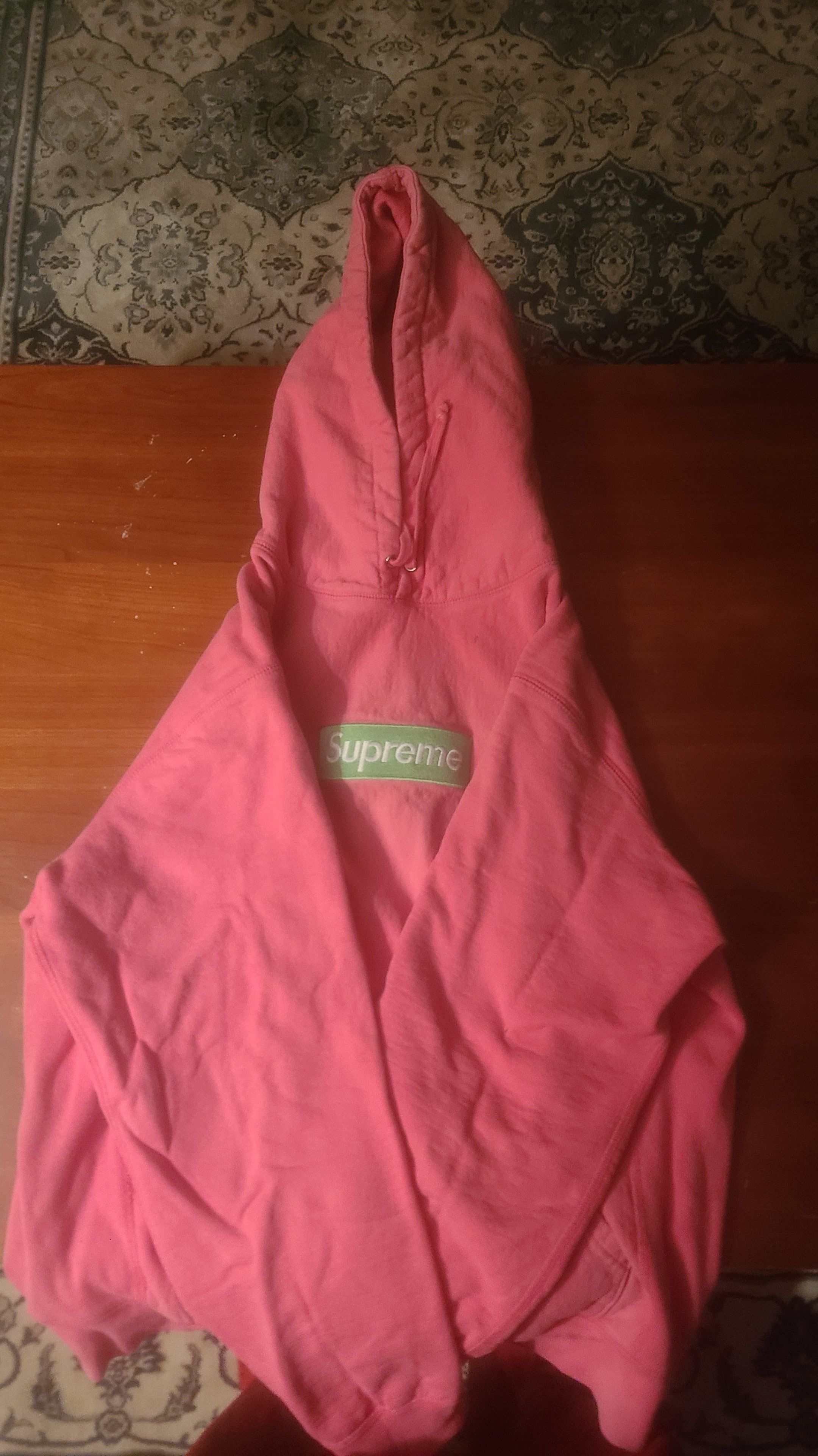 Supreme Pink and Green Box Logo from FW17 | Grailed