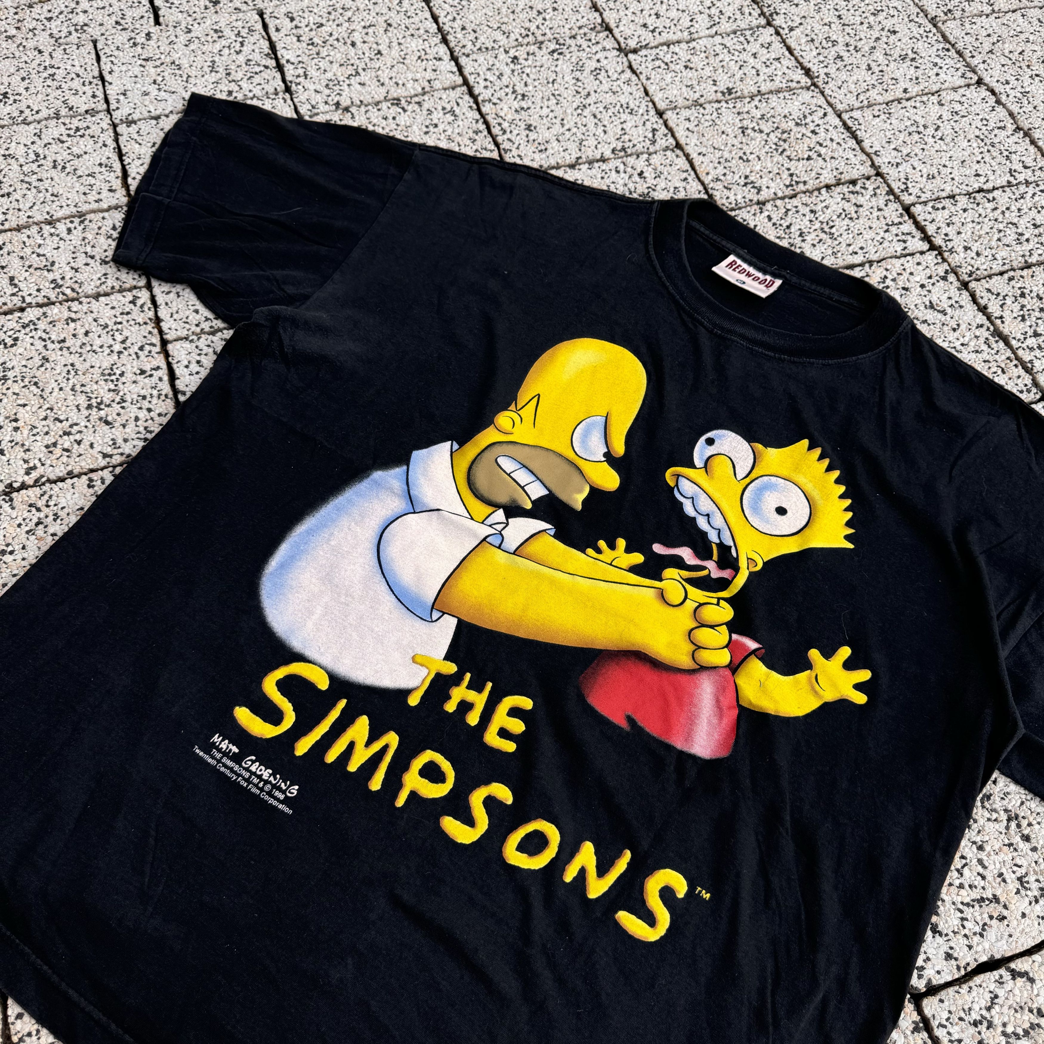 Vintage THE SIMPSONS 1998 OVERSIZE FADED T SHIRT MOVIE RARE | Grailed