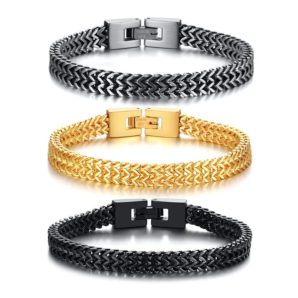 Cuban Link Chain Trendy Double Layer Chain Bracelets for Men | Grailed