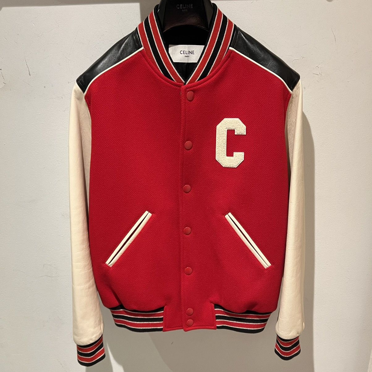 Celine × Hedi Slimane Celine Varsity Jacket in Medium | Grailed