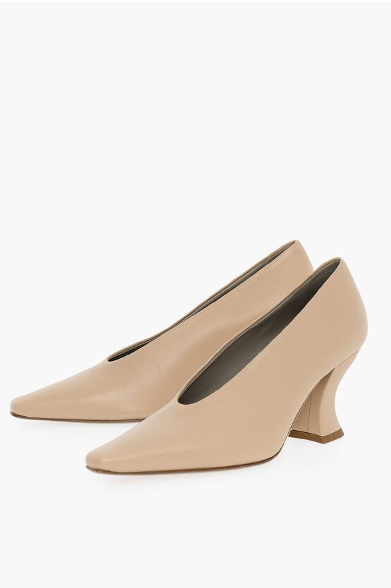 Bottega Veneta Lambskin ALMOND Pumps with Cuban Heel 8cm | Grailed