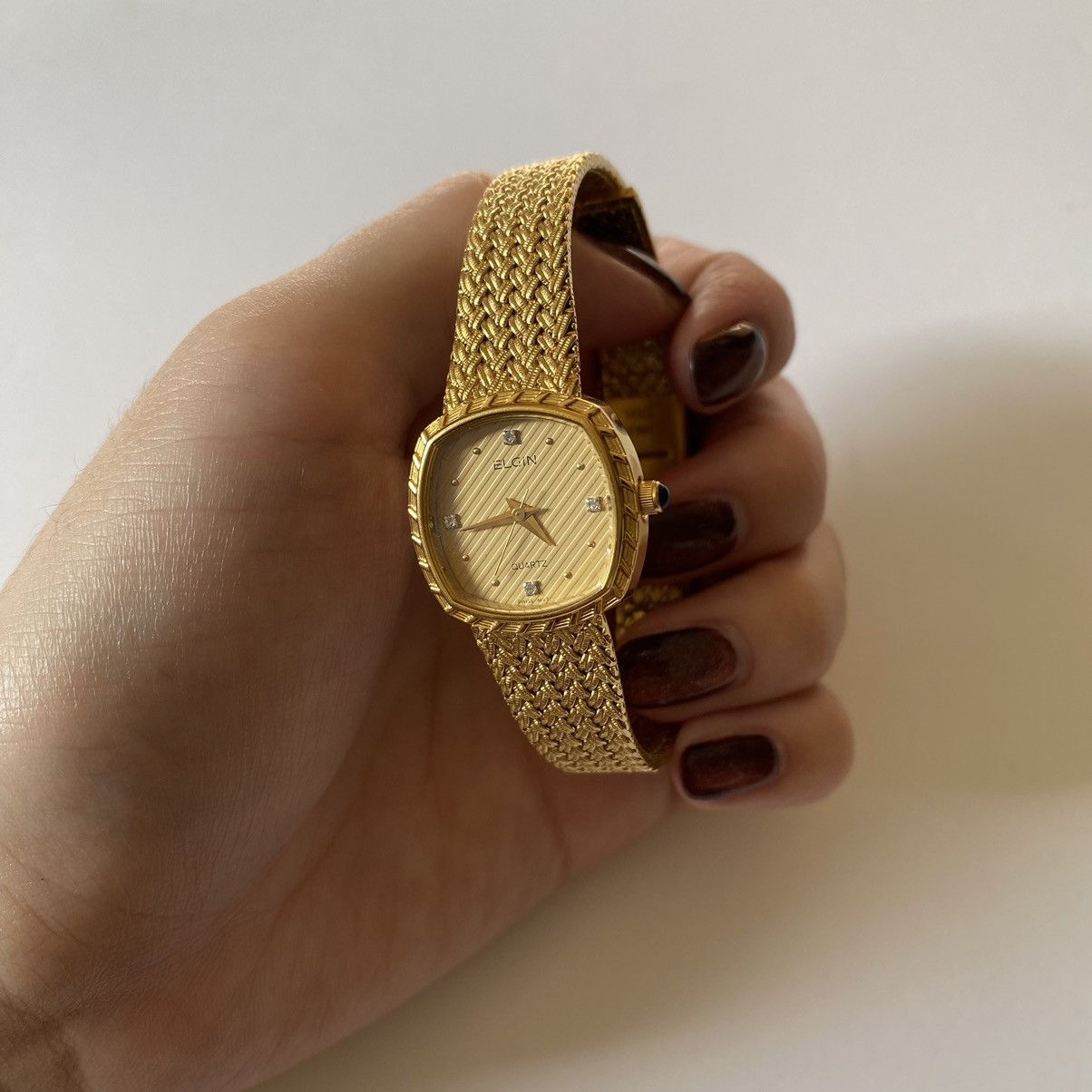 Vintage BLGIN 90s Vintage Gold Plated Mesh Watch | Grailed