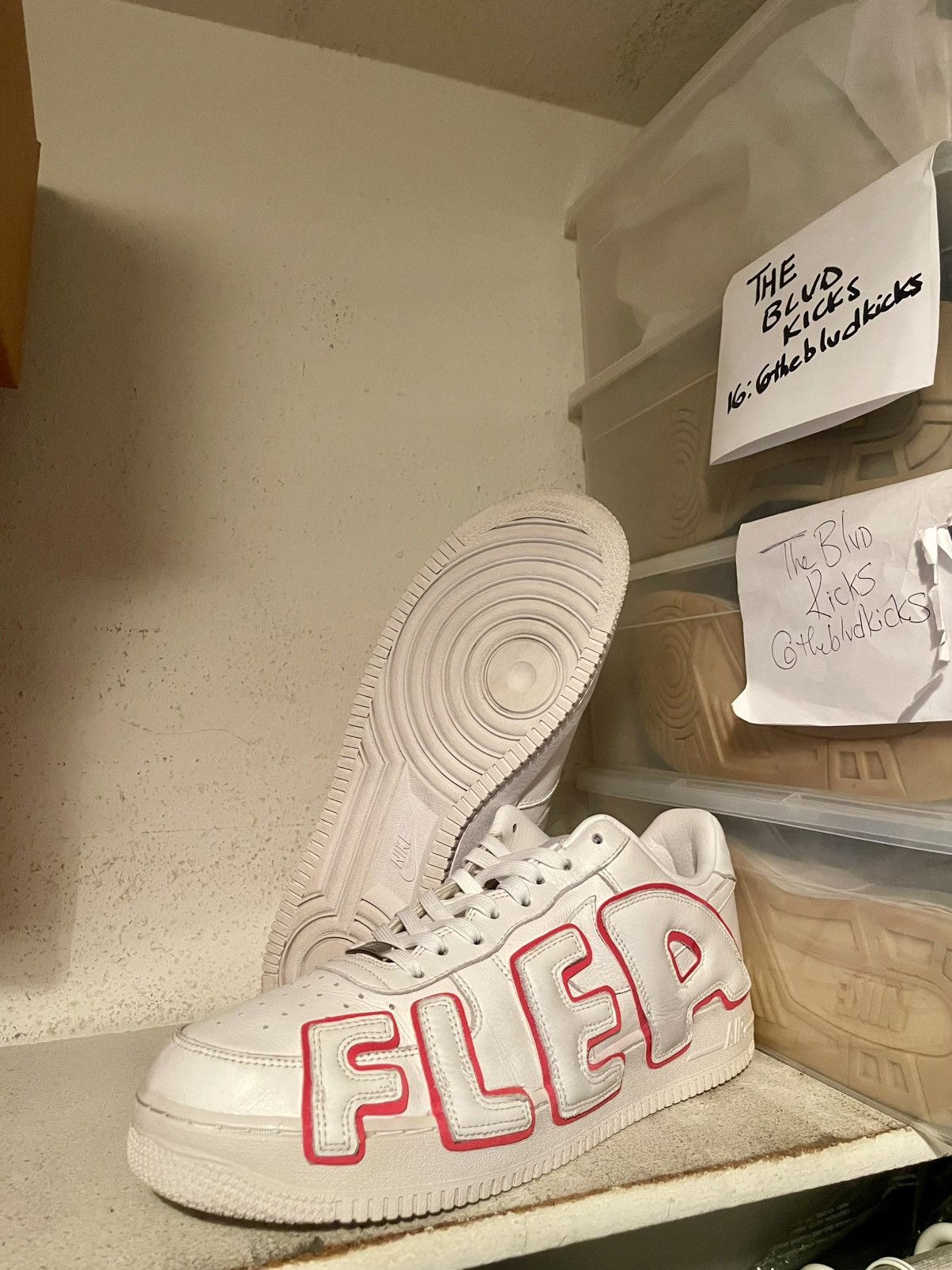 Nike Cactus Plant Flea Market x Nike Air Force 1 White Red CPFM | Grailed