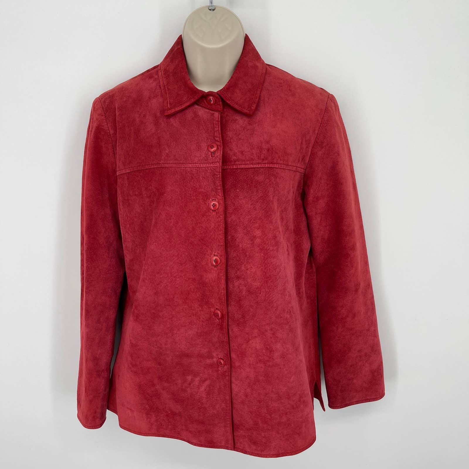 Pendleton Pendleton VINTAGE Button Front Suede Jacket Red Size S | Grailed