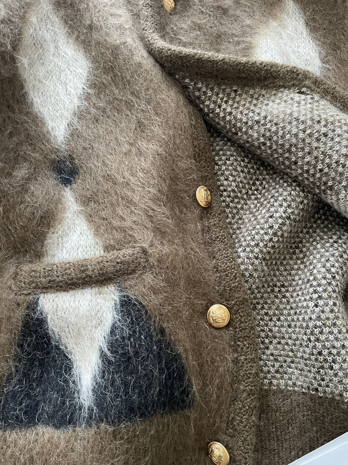 Celine FW23 *Japan Exclusive* Mohair Brushed Cardigan Jacket | Grailed