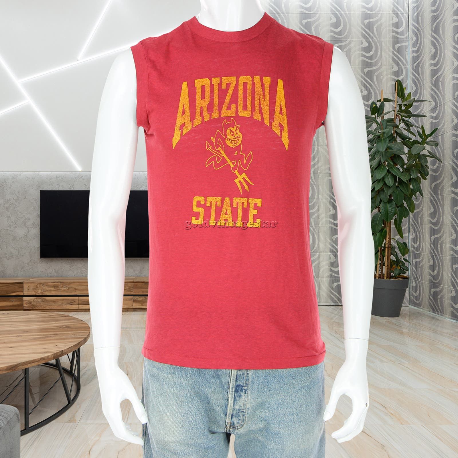 Champion 80s Vintage Arizona State Sun Devils ASU University T Shirt ...