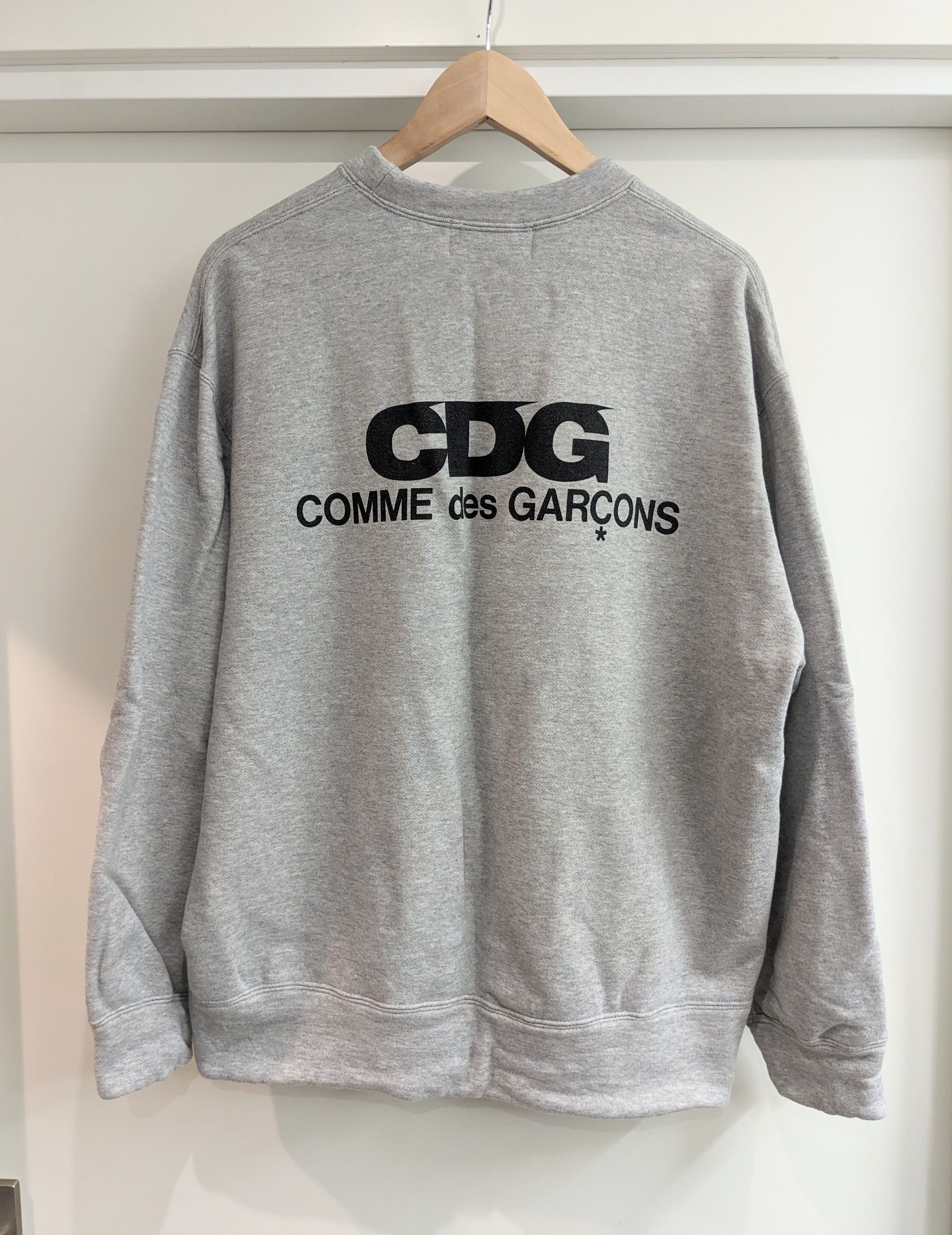 Comme des Garcons CDG Cotton crew neck oversized sweater | Grailed