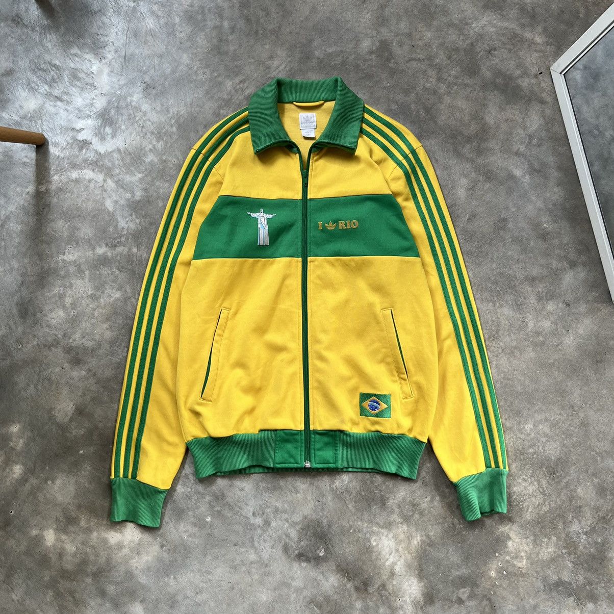 Adidas Vintage adidas brazil tracktop jacket | Grailed