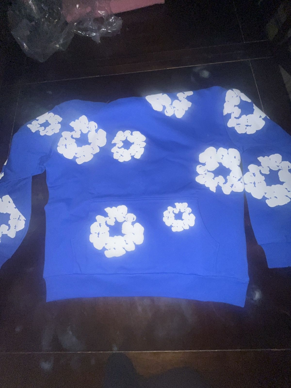 DENIM TEARS denim tear blue hoodie brand new | Grailed