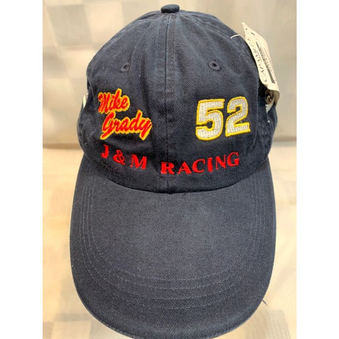 Vintage MIKE GRADY J&M Racing #52 Adjustable Adult Baseball Ball Cap ...