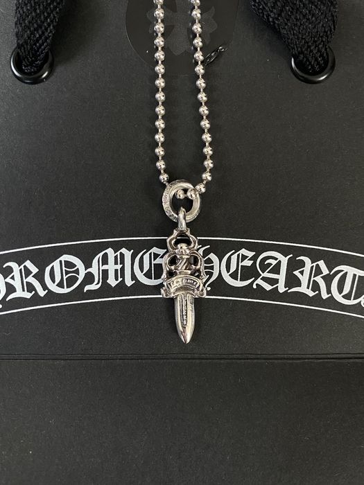 Chrome Hearts Chrome hearts dagger pendant and ball chain | Grailed