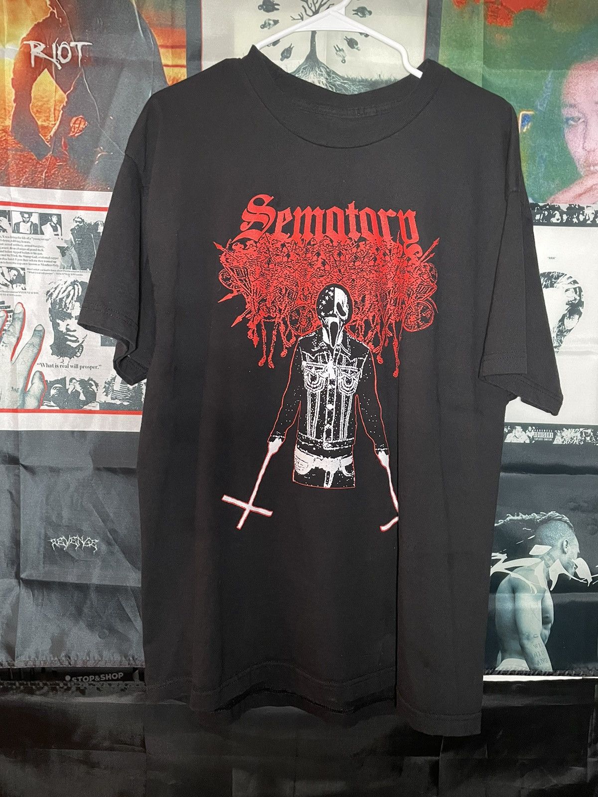 Haunted Mound Sematary scream mask/ ghostface Butcher House Tour T ...