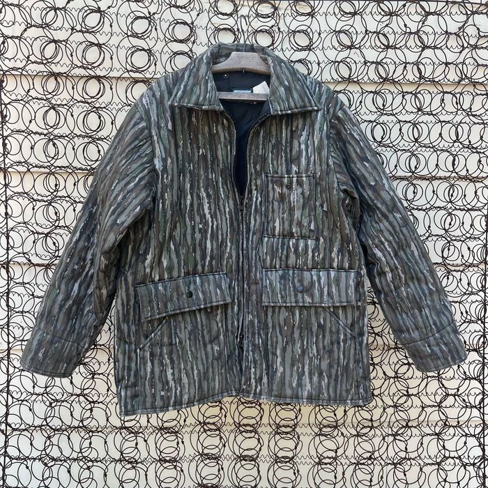 Vintage 80s Saf T Bak Realtree Tree Bark camo insulated hunting coat ...