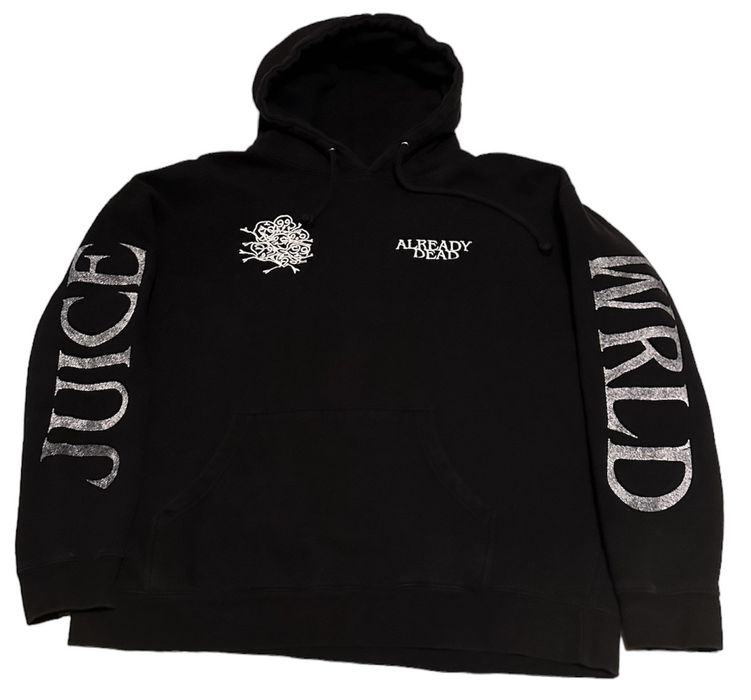 999 Club 999 Rapper Juice Wrld Already Dead Black Hoodie Sz XL | Grailed