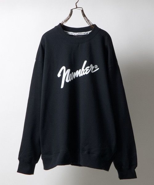 Number (N)ine number nine logo CREWNECK sweatshirt | Grailed