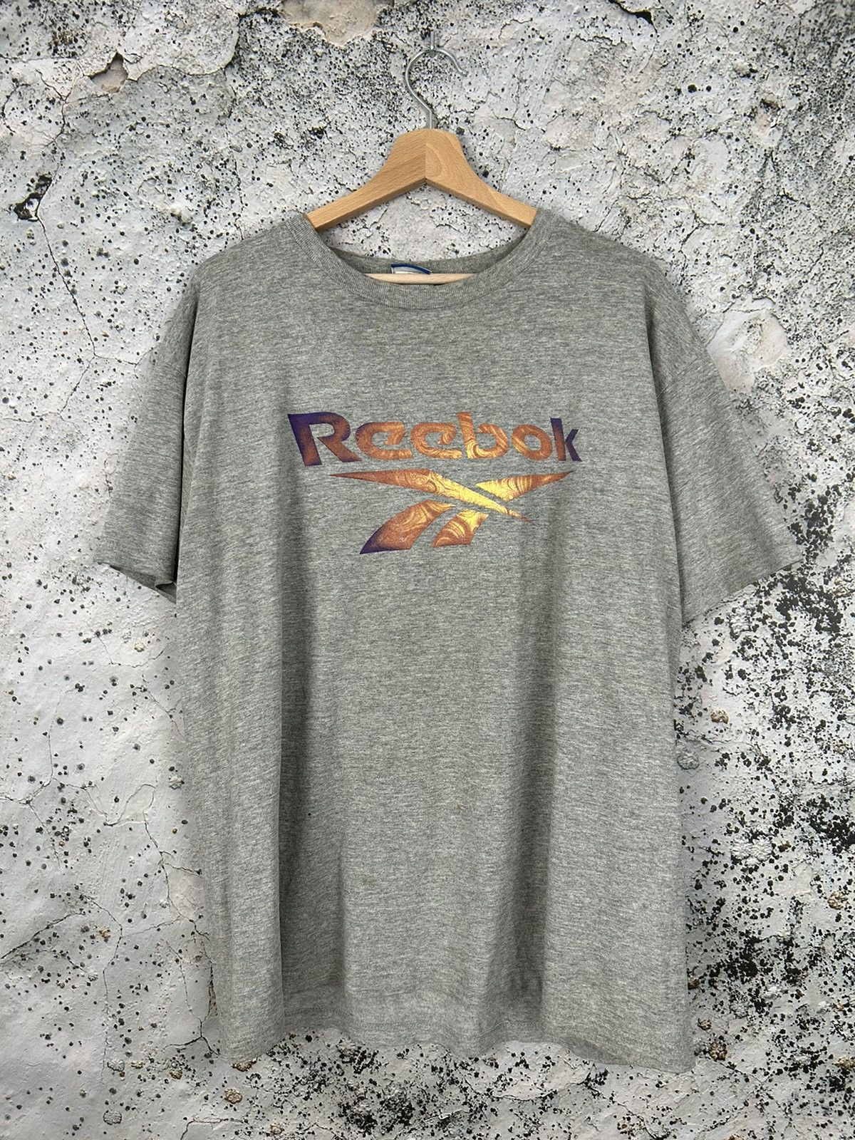 Reebok × Vintage Vintage Reebok Made in USA Logo Tee Sportswear Retro ...