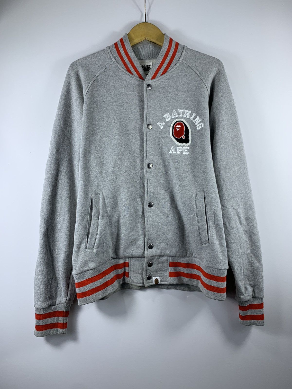 Bape A Bathing Ape Varsity Jacket | Grailed