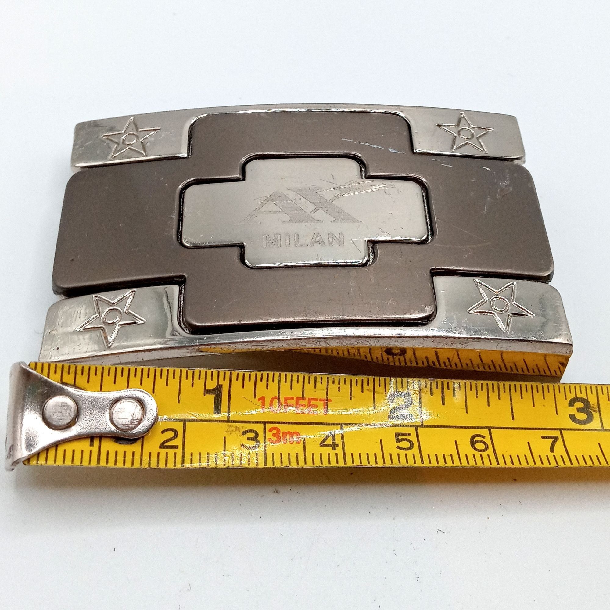 Vintage Ax Milan Belt Buckle Stars Vintage Western Wear Rodeo Cowboy ...