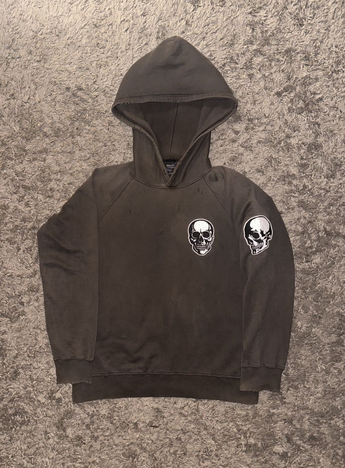 Number (N)ine Number Nine Double Skull ss04 Hoodie | Grailed