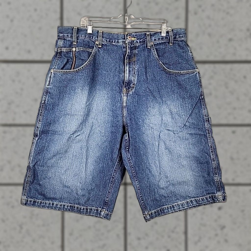 Phat Farm Phat Farm Mens Jorts Shorts 40 Extra Large Blue Wide Leg ...