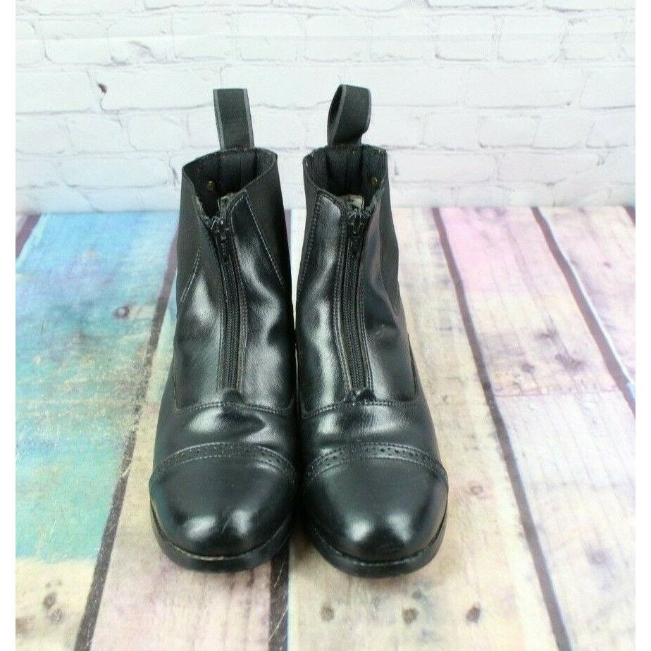 Leather × Other Equistar Women's Front Zip Paddock Horse Riding Boots ...