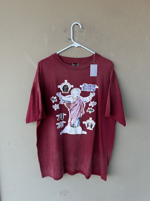 DENIM TEARS SAINT MXXXXXX SAINT TEARS JESUS TEE | Grailed