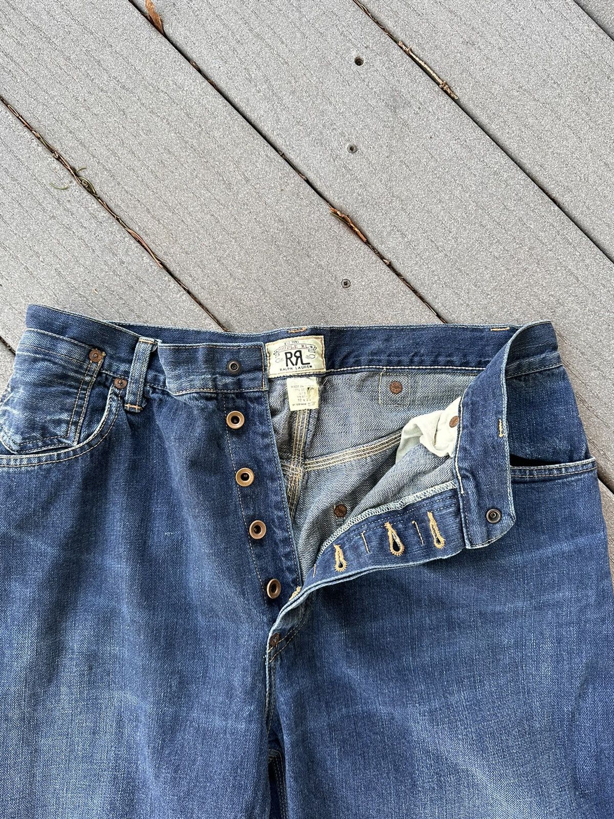 Polo Ralph Lauren RRL Buckle Back Jeans | Double RL Denim Selvedge ...
