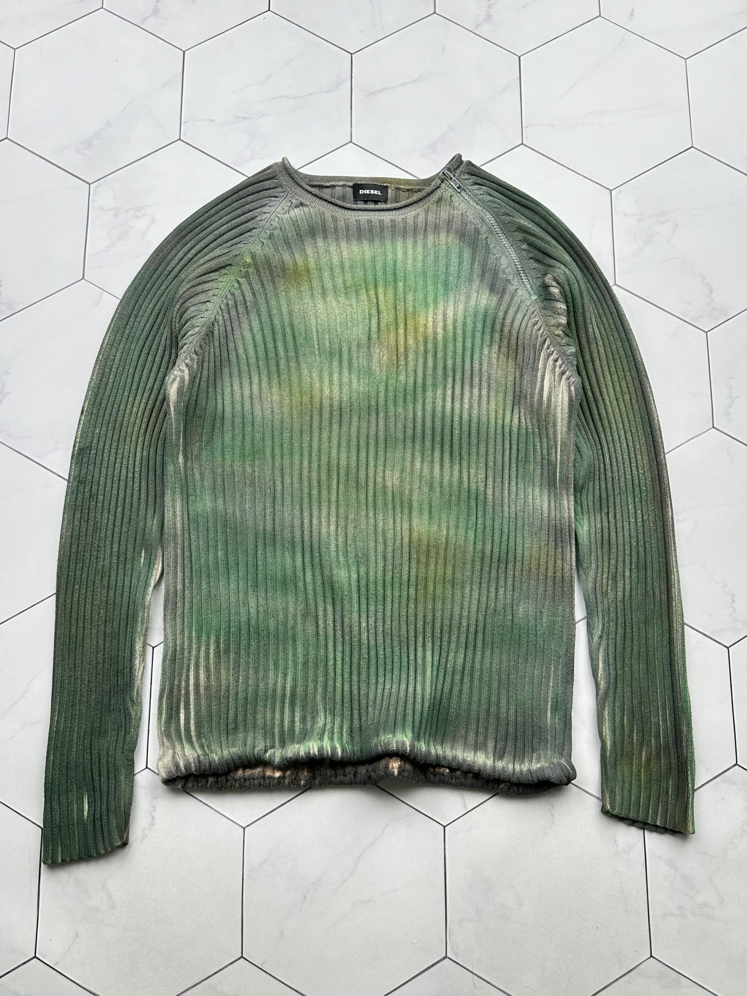 Diesel Diesel Vintage Custom Faded Ribbed Sweater | Grailed