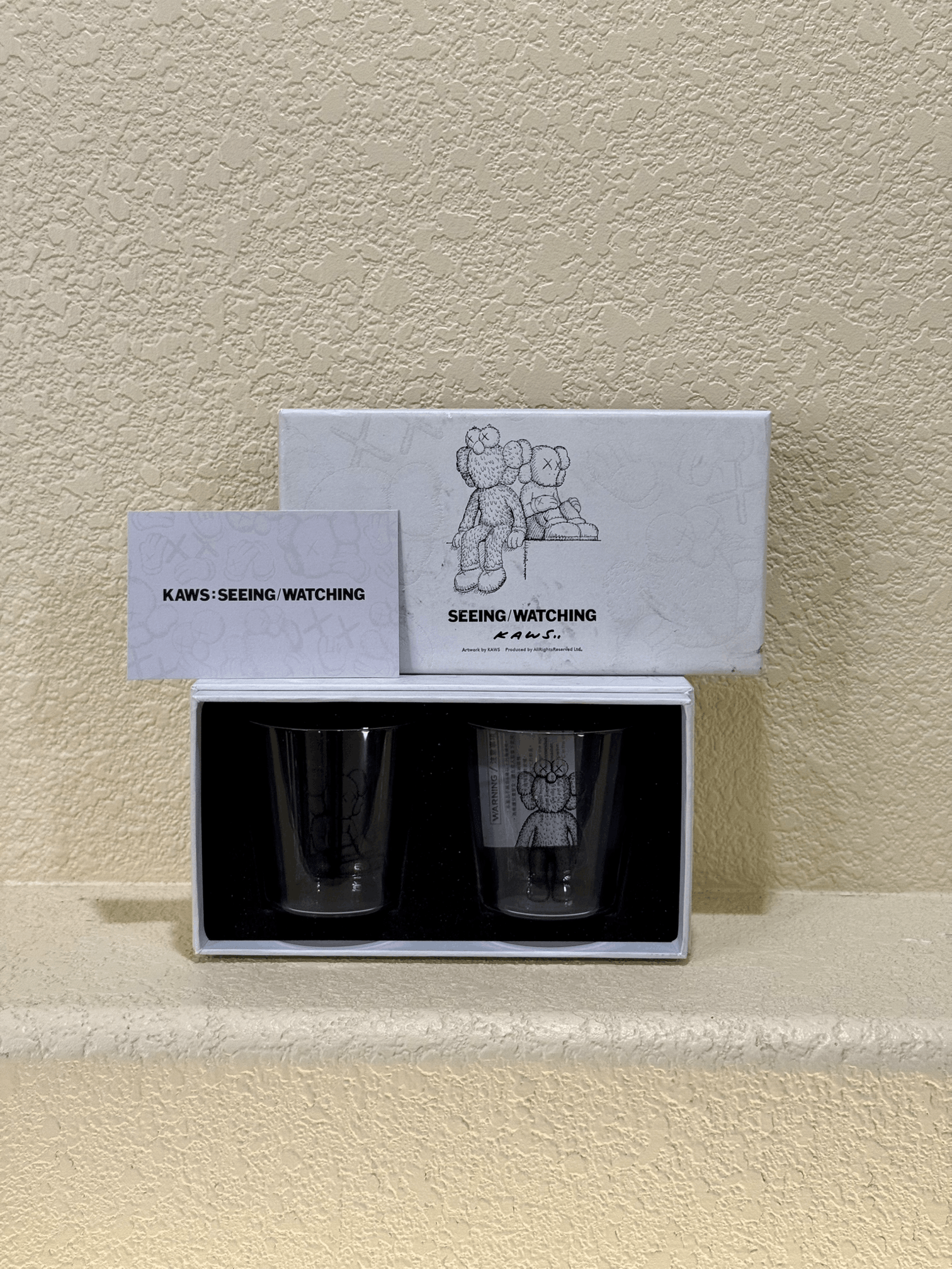 Kaws Kaws Seeing/Watching Companion Glass Set | Grailed