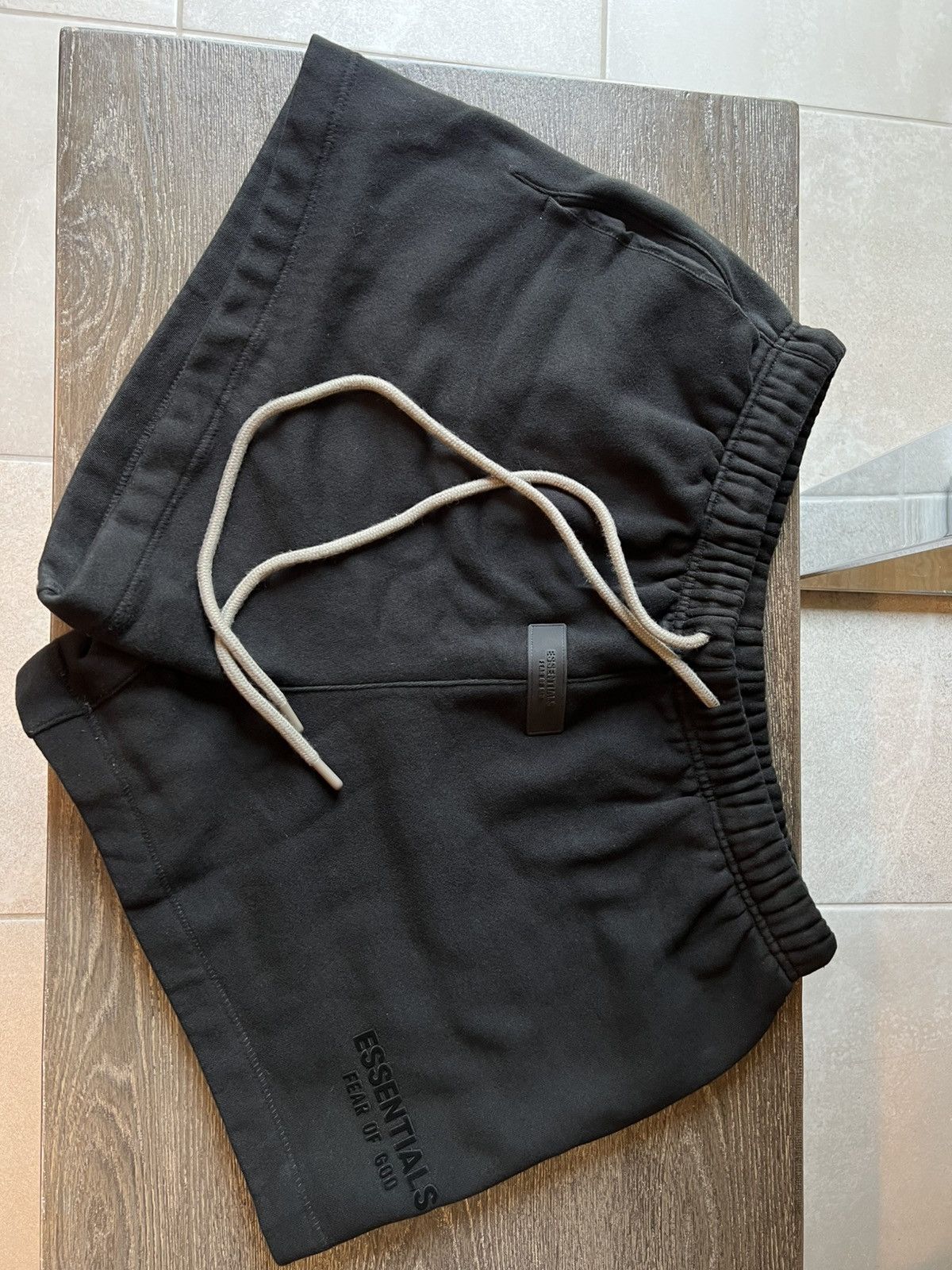 Essentials × Fear of God Fear Of God Essentials Sweatshorts Black | Grailed