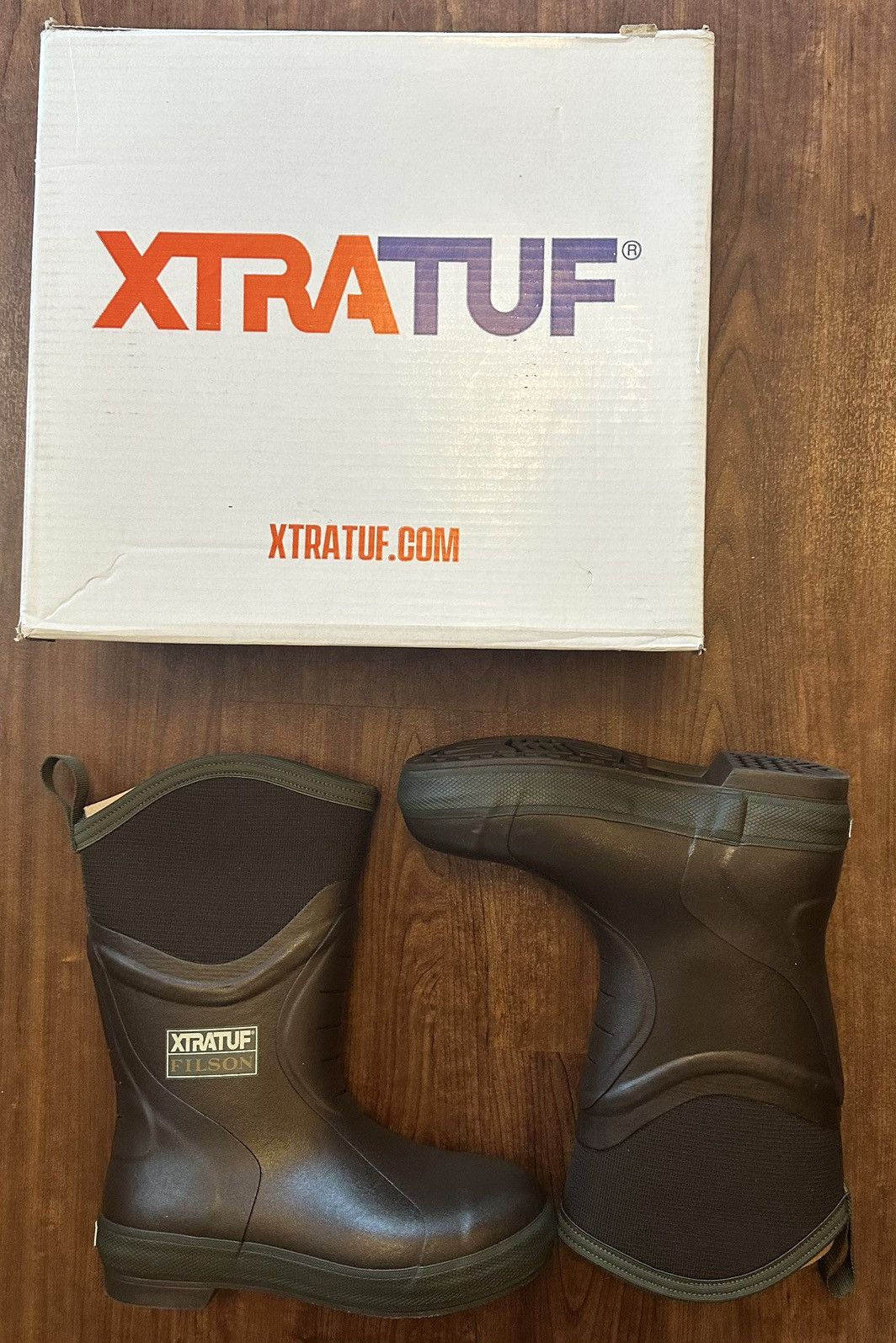 Filson Filson X Xtratuf Elite Legacy Boot 12” Brown Otter Green 7 | Grailed