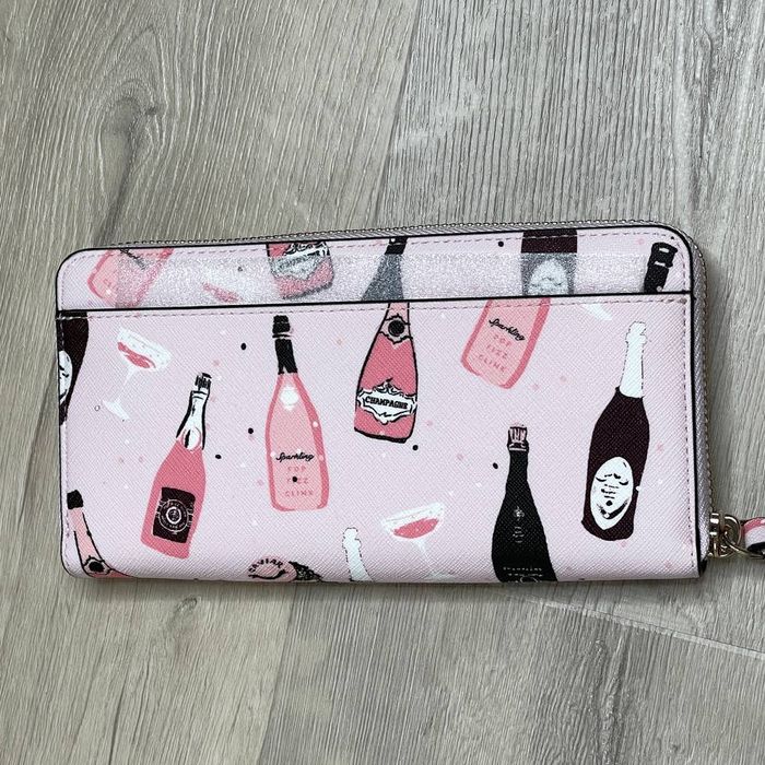Kate Spade Kate Spade laurel way Neda Champagne Toss Pink Multi Wallet ...