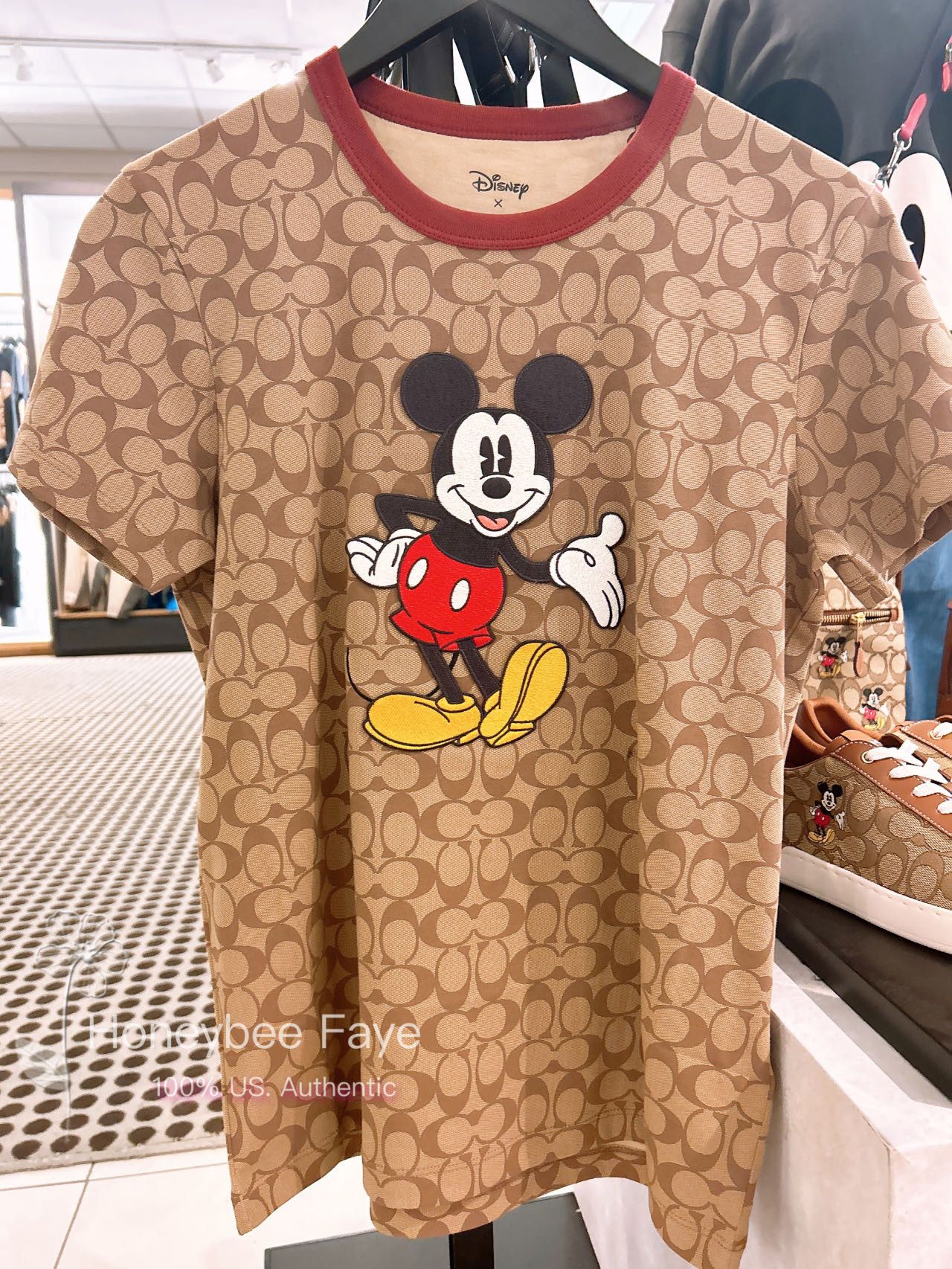 Coach Disney X Coach WOMEN'S Signature Mickey Mouse T Shirt | Grailed