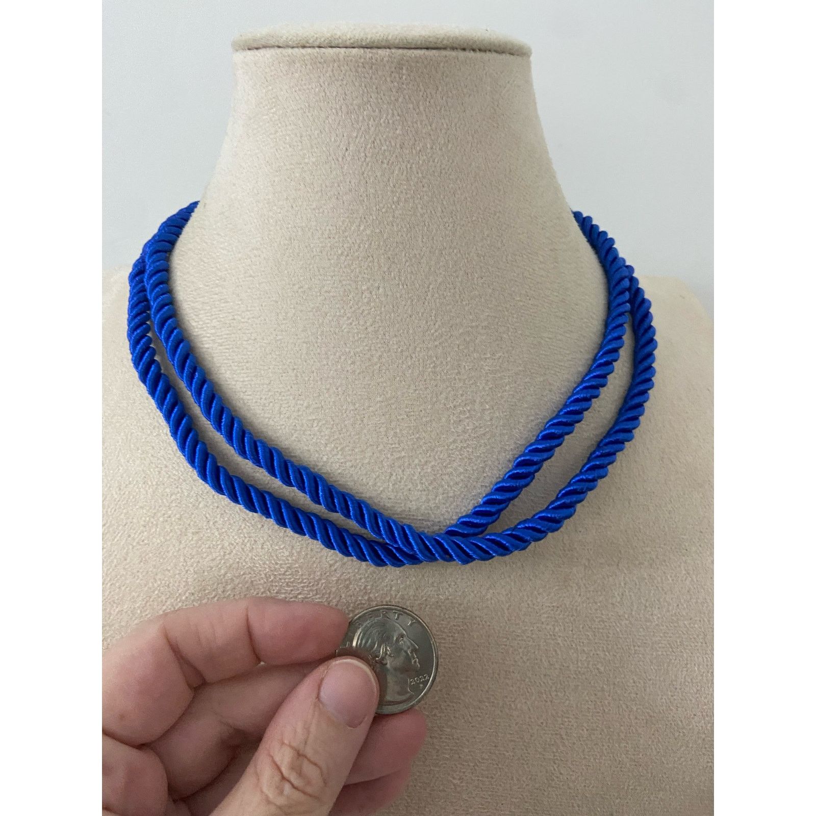 Generic Layered royal blue rope chain necklace | Grailed