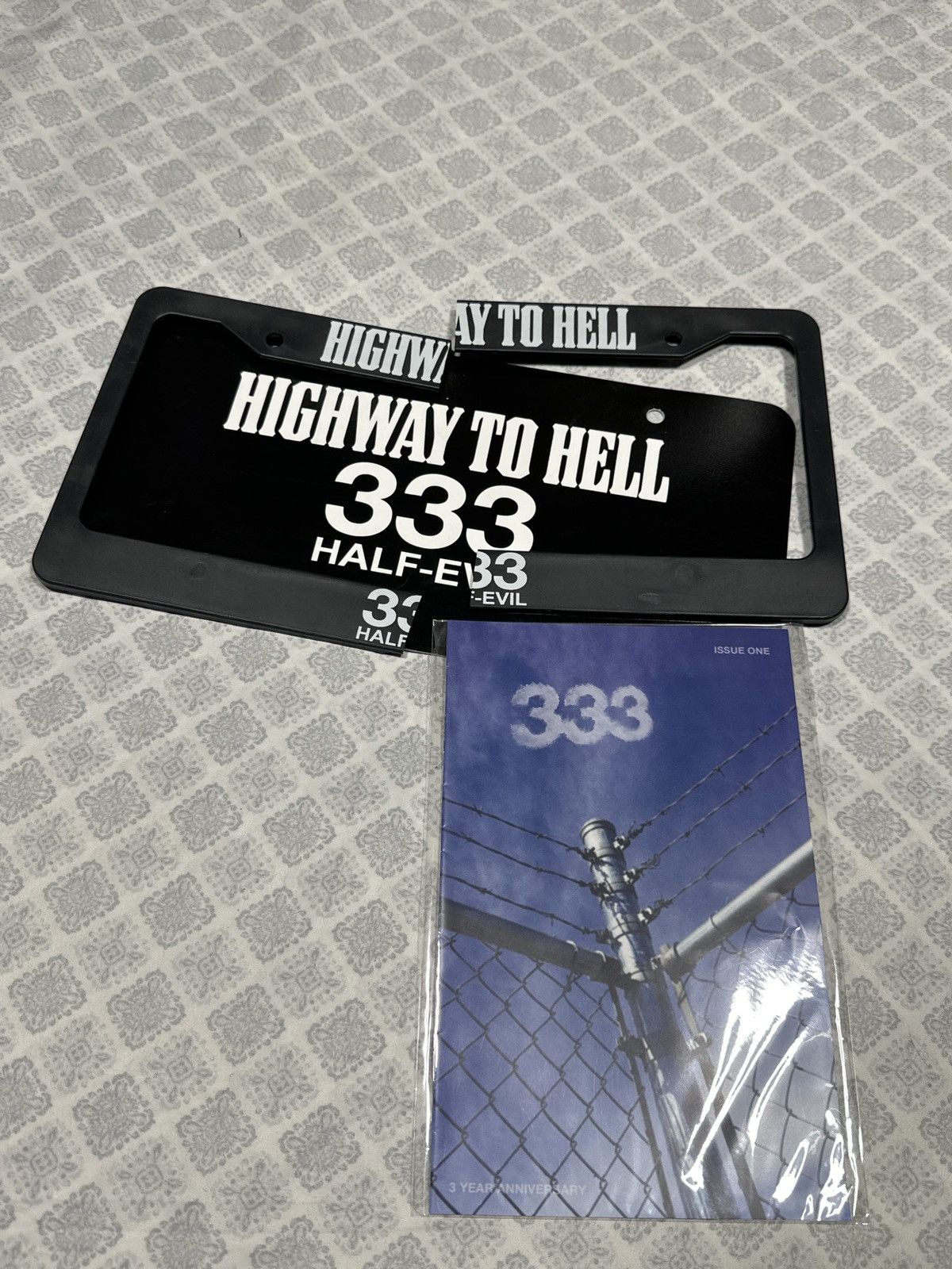 Half Evil HIGHWAY TO HELL LICENSE PLATE HOLDER | Grailed