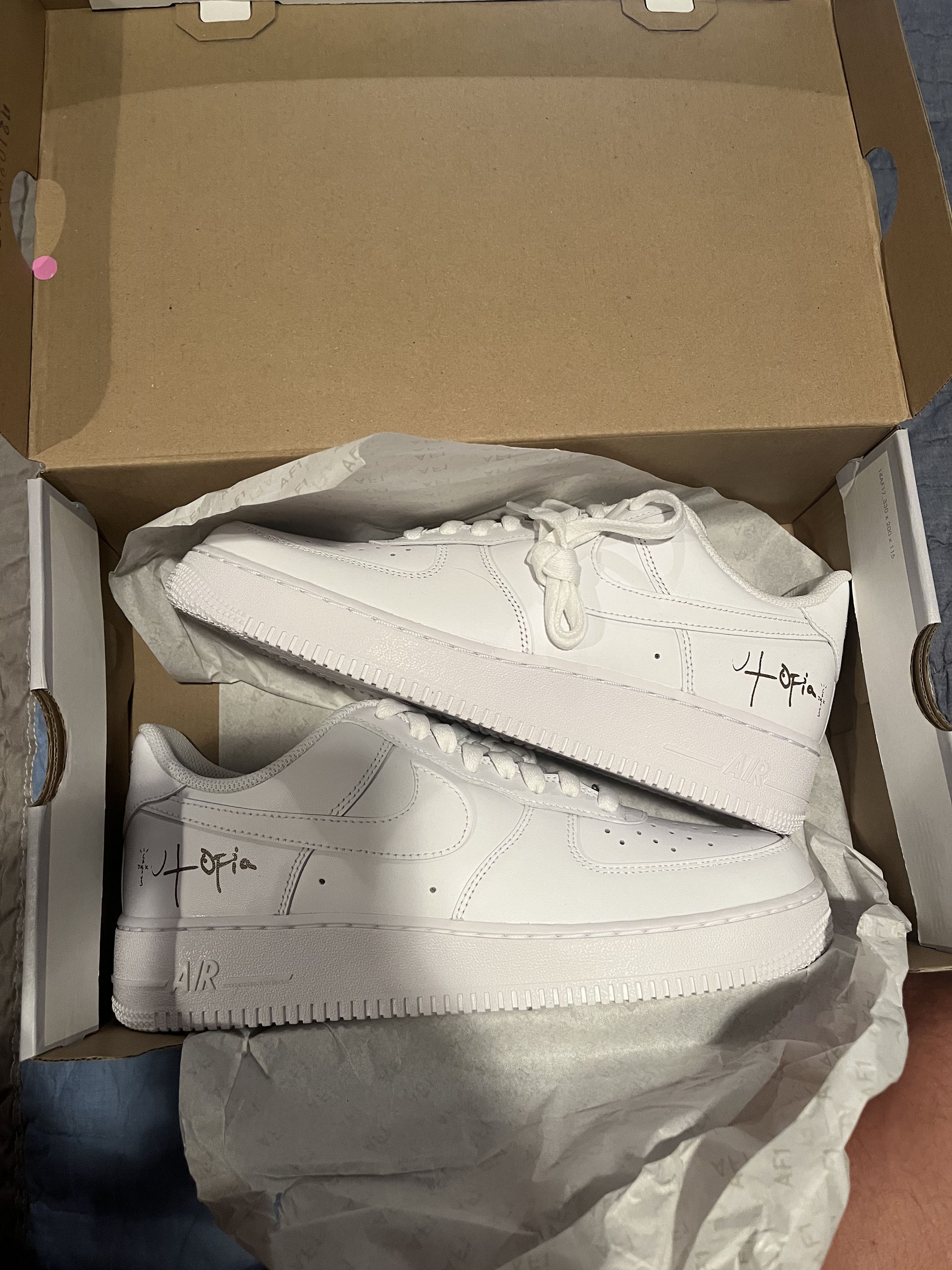 Travis Scott Utopia Air Force 1s | Grailed