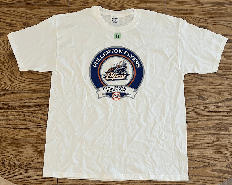Gildan × Vintage Fullerton Flyers 2005 Inaugural Season White T-Shirts ...
