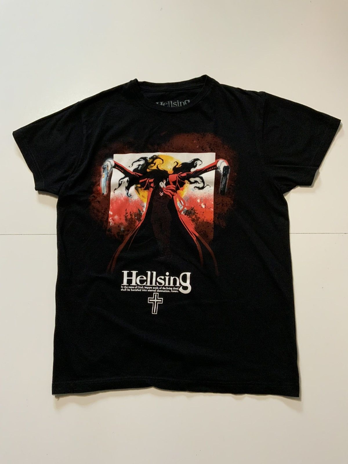 Streetwear Hellsing Goodie Two Sleeves Alucard Guns Manga Anime T-Shirt ...